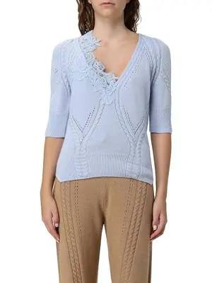 Ermanno Scervino Pullover Sweater - Gnawed Blue
