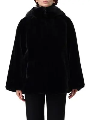 Emporio Armani Fur Coat - Black
