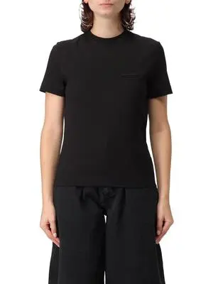 Jacquemus Short Sleeve Stretch-cotton Crewneck T-shirt - Black