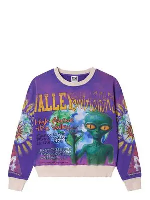 VALE FOREVER Space Alien Crewneck - Purple