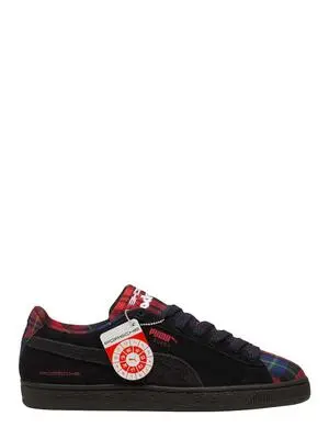 PUMA Porsche Legacy X Suede Classic Tartan Sneakers - Black