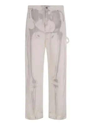Off-White Body Scan Denim Carpenter Jeans - White