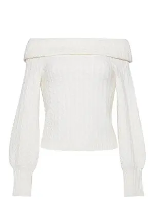 Cara Cara Tamberley Off-the-shoulder Pullover - Ivory