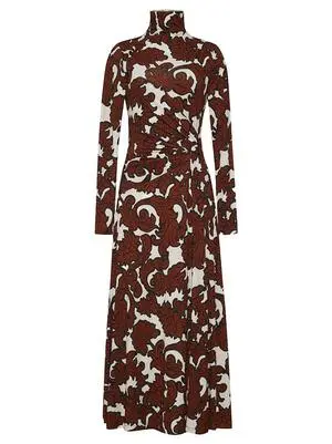 Cara Cara Hera Printed Midi Dress - Mystic Flora Olive