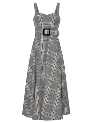 Cara Cara Calypso Fit-and-flare Midi Dress - Raymond Plaid