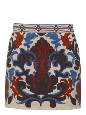 Cara Cara Lindy Jacquard Knit Mini Skirt - Mira Stone
