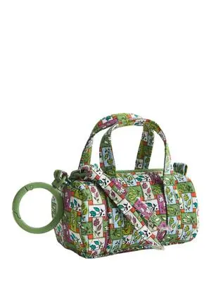 VERA BRADLEY Original Duffel Bag Charm Keychain - Green