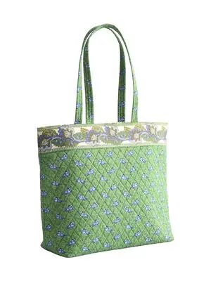 VERA BRADLEY Original Zip Tote Bag - Green/blue