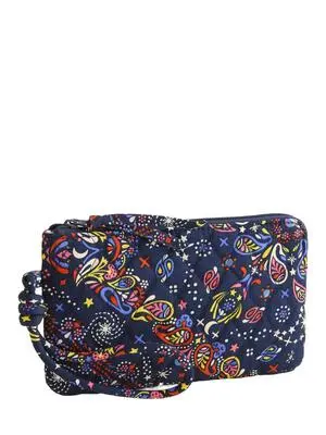 VERA BRADLEY Starry Paisley Zip Wristlet - Blue
