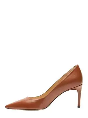 STUART WEITZMAN 75mm Power Leather Pumps - Brown