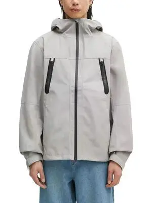 DAILY PAPER Kunle Hooded Zip-front Jacket - Grey