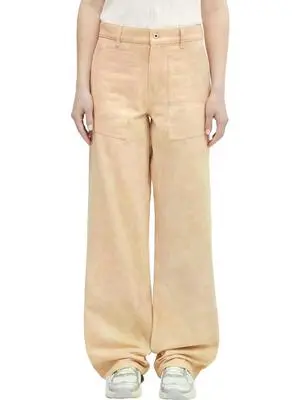 Kenzo Peonies Patch-pocket Jeans - Neutrals