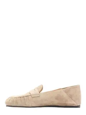 STUART WEITZMAN Brooks Pleated Penny Loafers