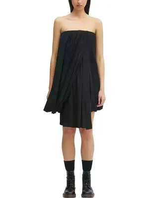 JW Anderson Draped Bustier Strapless Dress - Black
