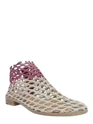 VERDURA SHOES Netted Ankle Boots - Neutrals