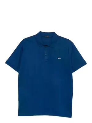 Paul & Shark Embroidered-logo Polo Shirt - Blue