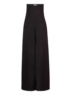 Nina Ricci High-waisted Flared Trousers - Black