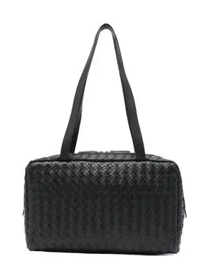 THE ROW Astra Woven Leather Tote - Black