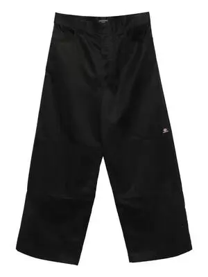 Balenciaga Twill Utility Trousers - Black
