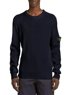 Stone Island Wool Sweater Navy Blue