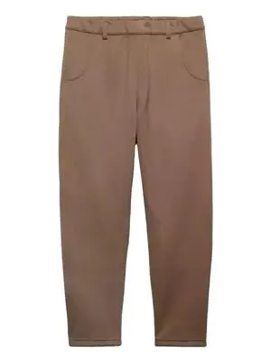 Prada Elasticated-waist Trousers - Brown