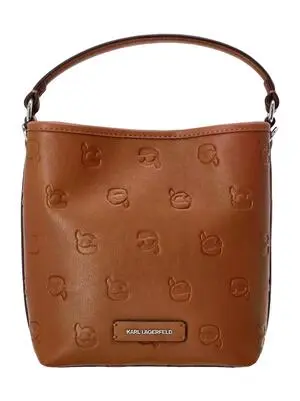 Karl Lagerfeld Debossed-logo Tote Bag - Brown