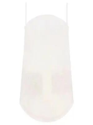 COURREGES Lace-embroidered Mini Dress - White