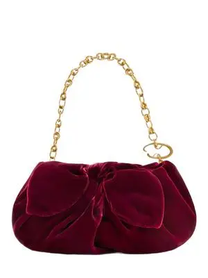 Oscar De La Renta Mini Bow Clutch - Red