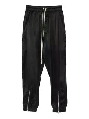 Rick Owens Drawstring Zip-cuff Trousers - Black