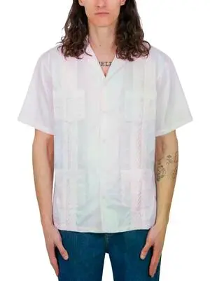Drole De Monsieur Braided-panel Short-sleeve Shirt - Pink