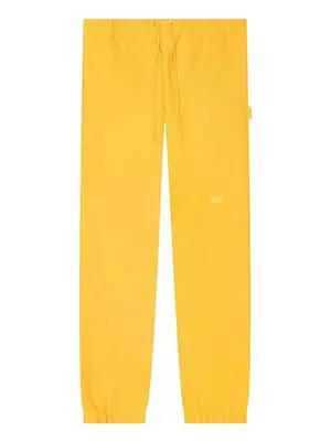 ADVISORY BOARD CRYSTALS Sphene Embroidered-number Track Pants - Yellow