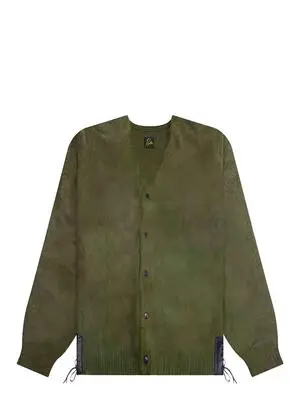 Needles Leather-patch Cardigan - Green