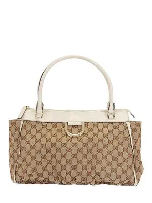 Gucci Abbey D-ring Tote Bag - Beige