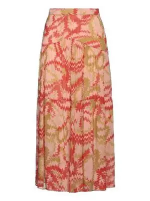 DONDUP Maxi Flared Skirt - Salmon Pink