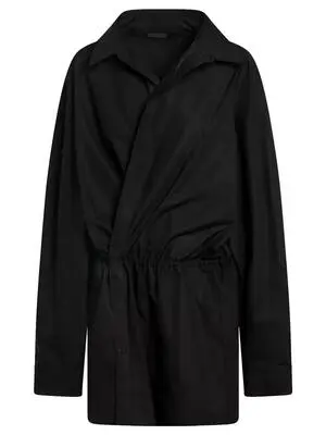 Balenciaga Shirt-style Mini Dress - Black