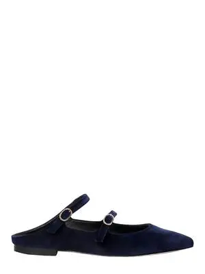 AMATO DANIELE Velvet Buckled Mules