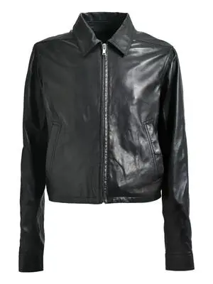 Rick Owens Leather Jacket - Black