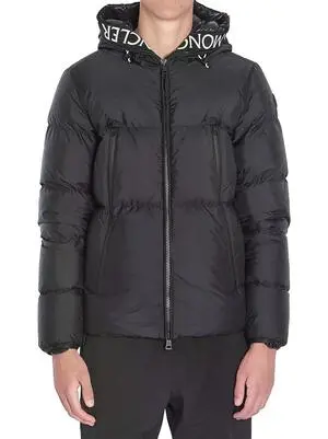 Moncler Logo-trimmed Puffer Jacket - Black