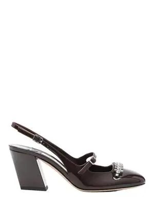 JIMMY CHOO 70mm Belinda Crystal-embellished Slingback Pumps - Red