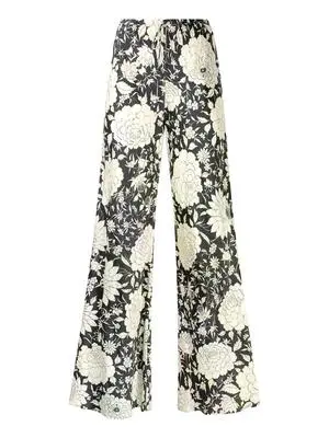 ROBERTO CAVALLI Floral-Print Trousers