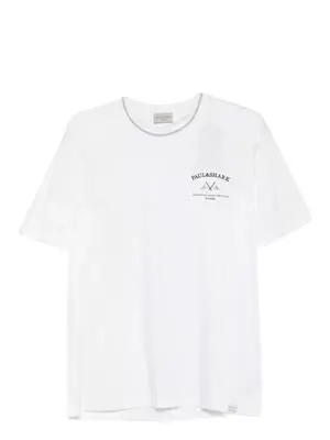 Paul & Shark Logo-embroidered Crew-neck T-shirt - White