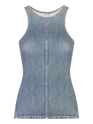 RAG & BONE Denim-Effect Racerback Top