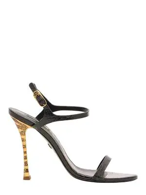 Roberto Cavalli Slingback Heeled Sandals - Black