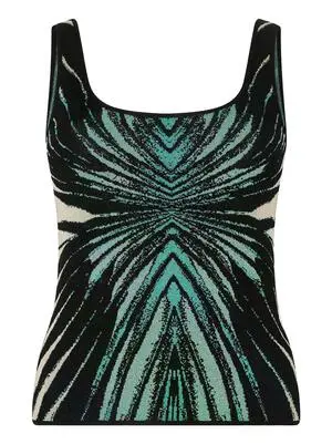 Roberto Cavalli Printed Tank Top - Blue