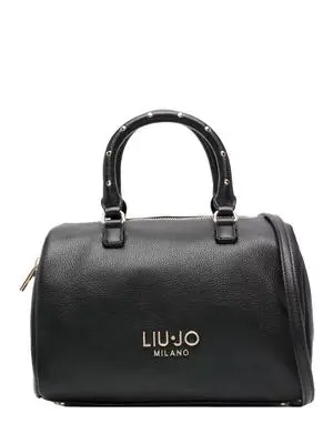 Liu Jo Tote Bag With Logo Lettering - Black