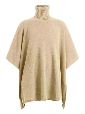 LINNEA LUND Turtleneck Cashmere Sweater - Neutrals