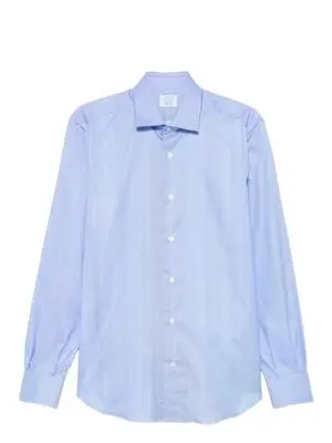 MAZZARELLI Striped Long-sleeved Shirt - Blue