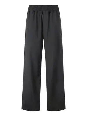 Roberto Cavalli Elasticated-waist Virgin-wool Trousers - Black