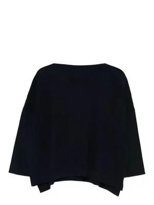 DANIELA GREGIS Boat-neck Wool Sweater - Blue