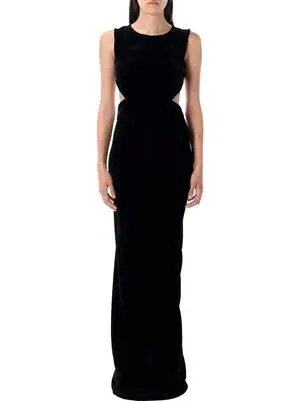 Rick Owens Concordians Open Back Gown - Black
